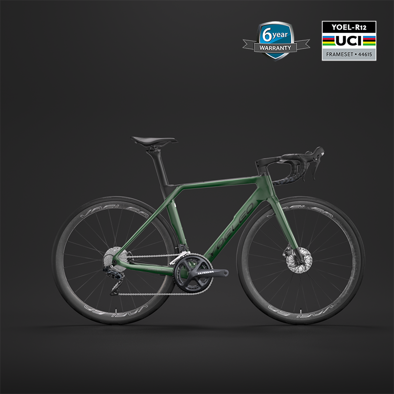 Vélo de route en carbone Di2 - Vélo de frein à disque en carbone YOELEO R12